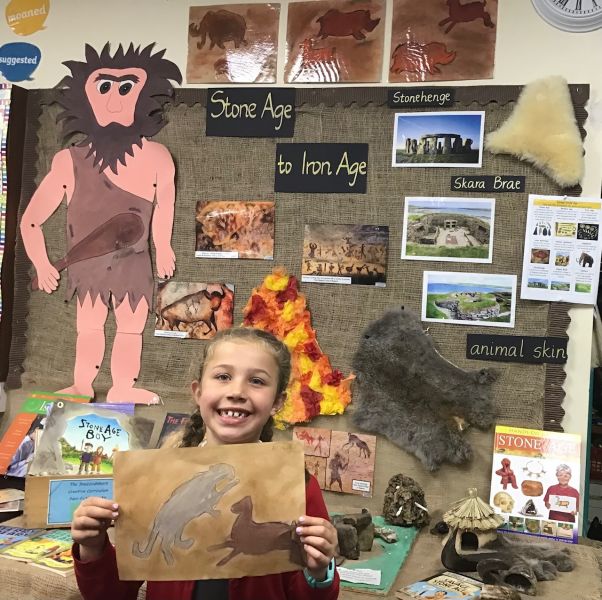 Stone Age cave art - Tankersley St Peter's Primary School